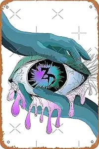 NIUMOWANG Metal Sign - Zeds Dead EDM Eye Art Tin Poster 12 X 8 Inches ...