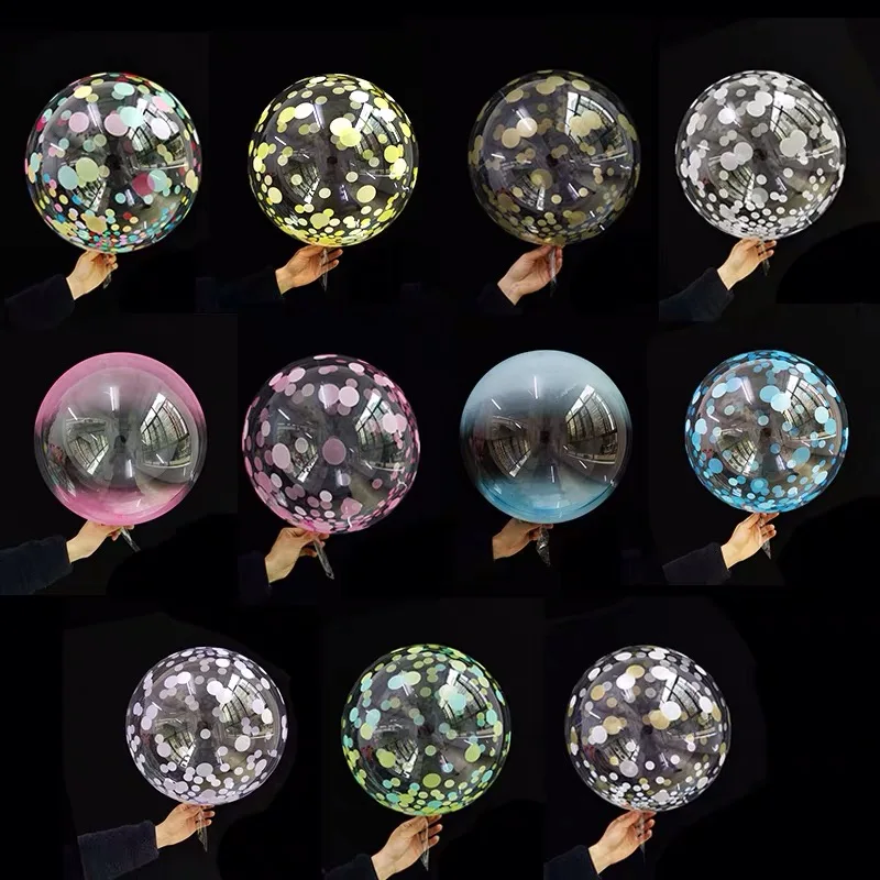 Multicolor-Listrado-Bal-o-Redondo-Transparente-TPU-DIY-Decora-o-De ...