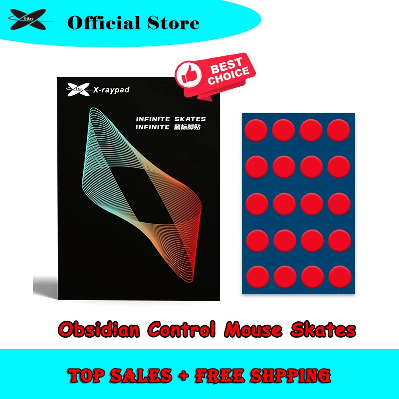 Xraypad-Obsidian-Control-Mouse-Skates-Series-X2-sets-PTFE-Mouse-Skates ...
