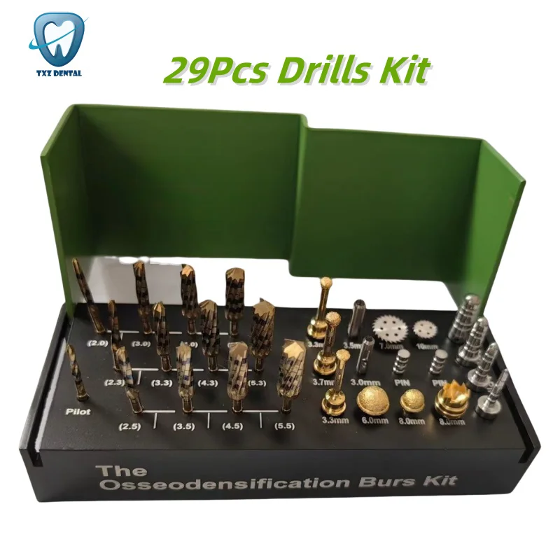 29Pcs-Set-Dental-Implant-Drills-Osseodensification-Burs-Kit-Maxillary ...