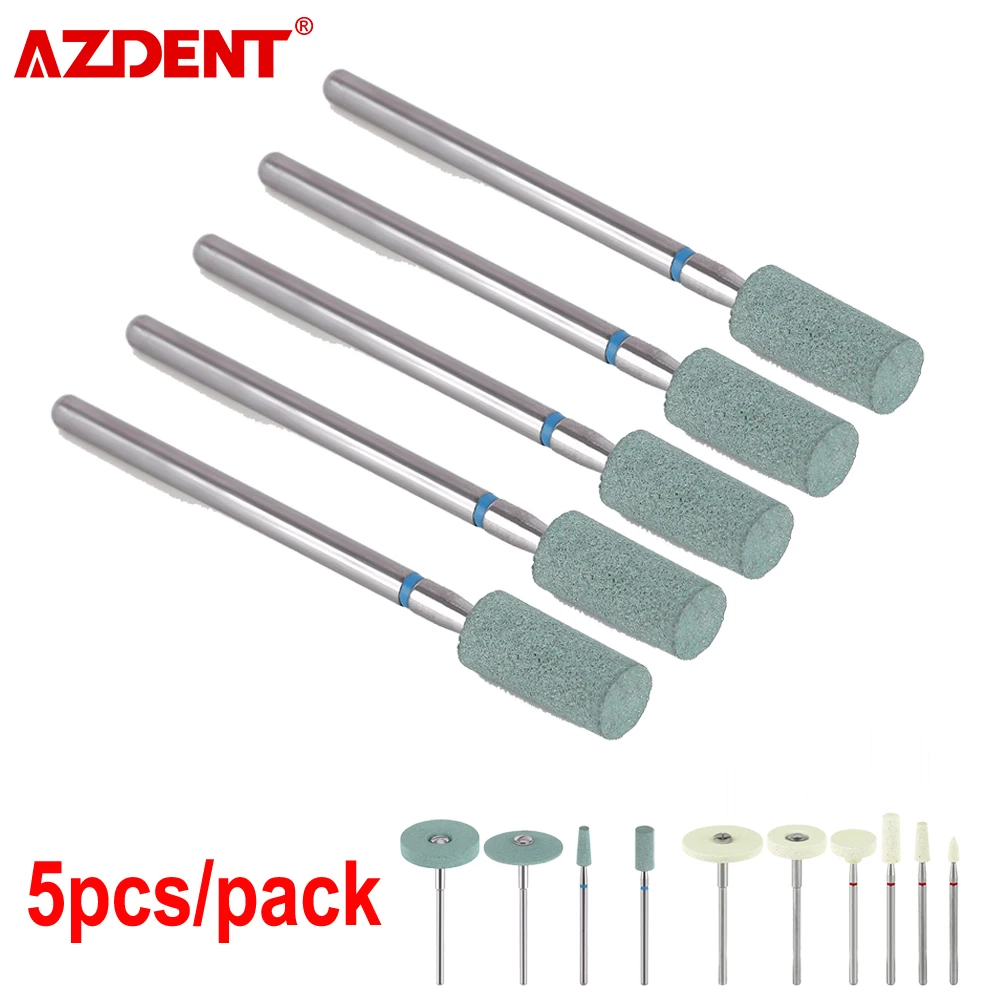 AZDENT 5pcs Dental Polisher Ceramic Diamond Grinding Head Stone ...
