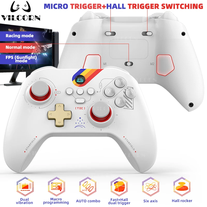 VILCORN-PC-Gaming-Controller-800Hz-FPS-Wireless-Pro-Gamepad-For-PS4 ...