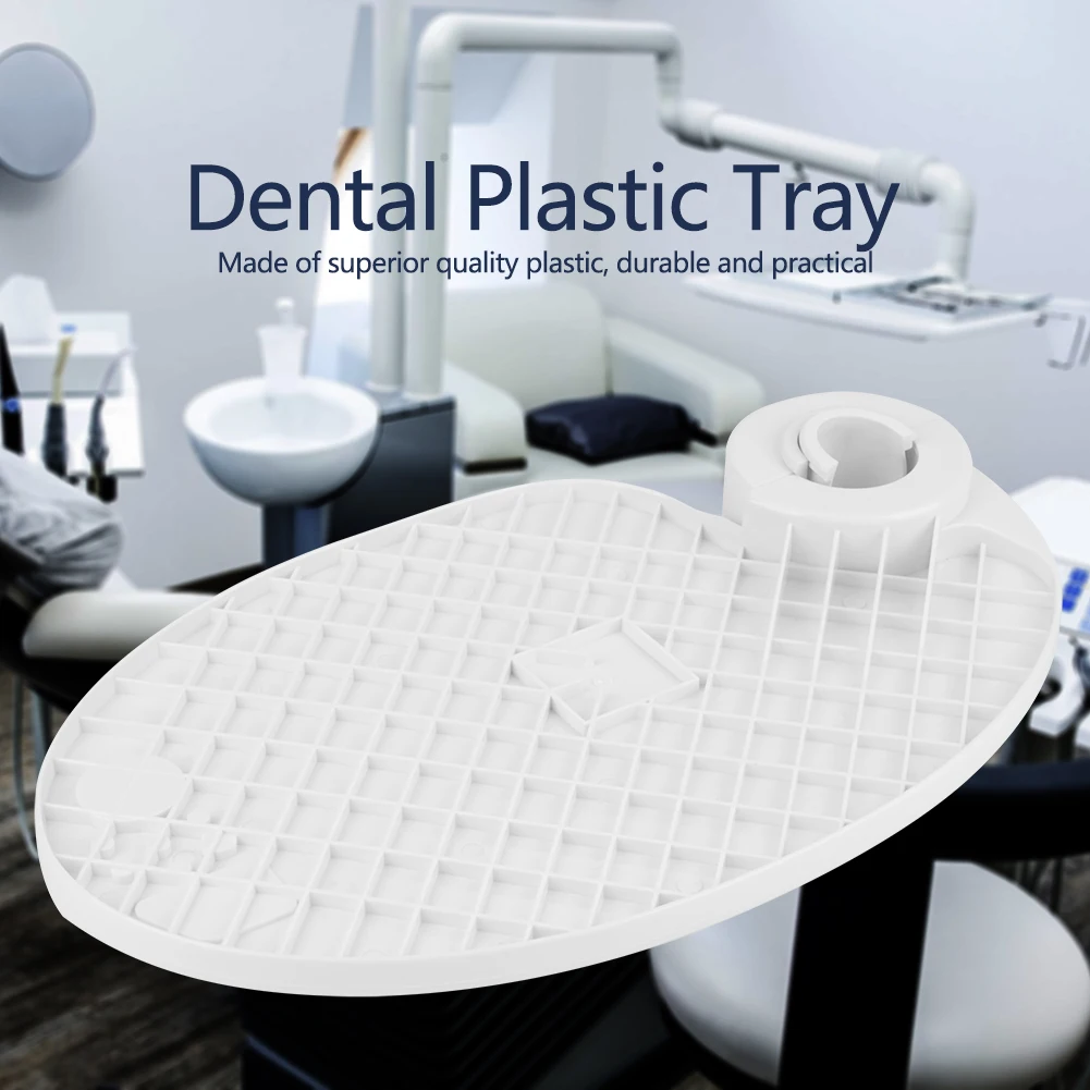 Dental-Scaler-Tray-Plastic-Plate-Post-Mounted-Shelf-Tray-Table-Shape ...