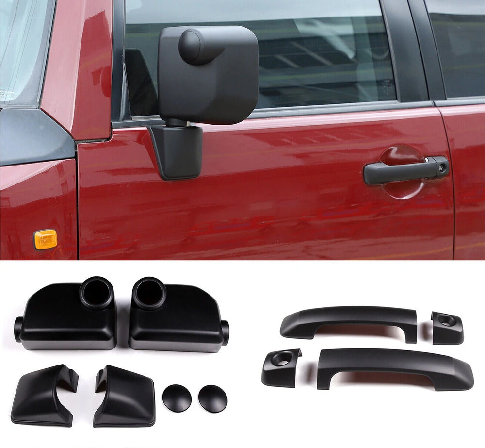 For 2007 2021 Toyota FJ Cruiser Door Handle & Side view Mirror Matt ...