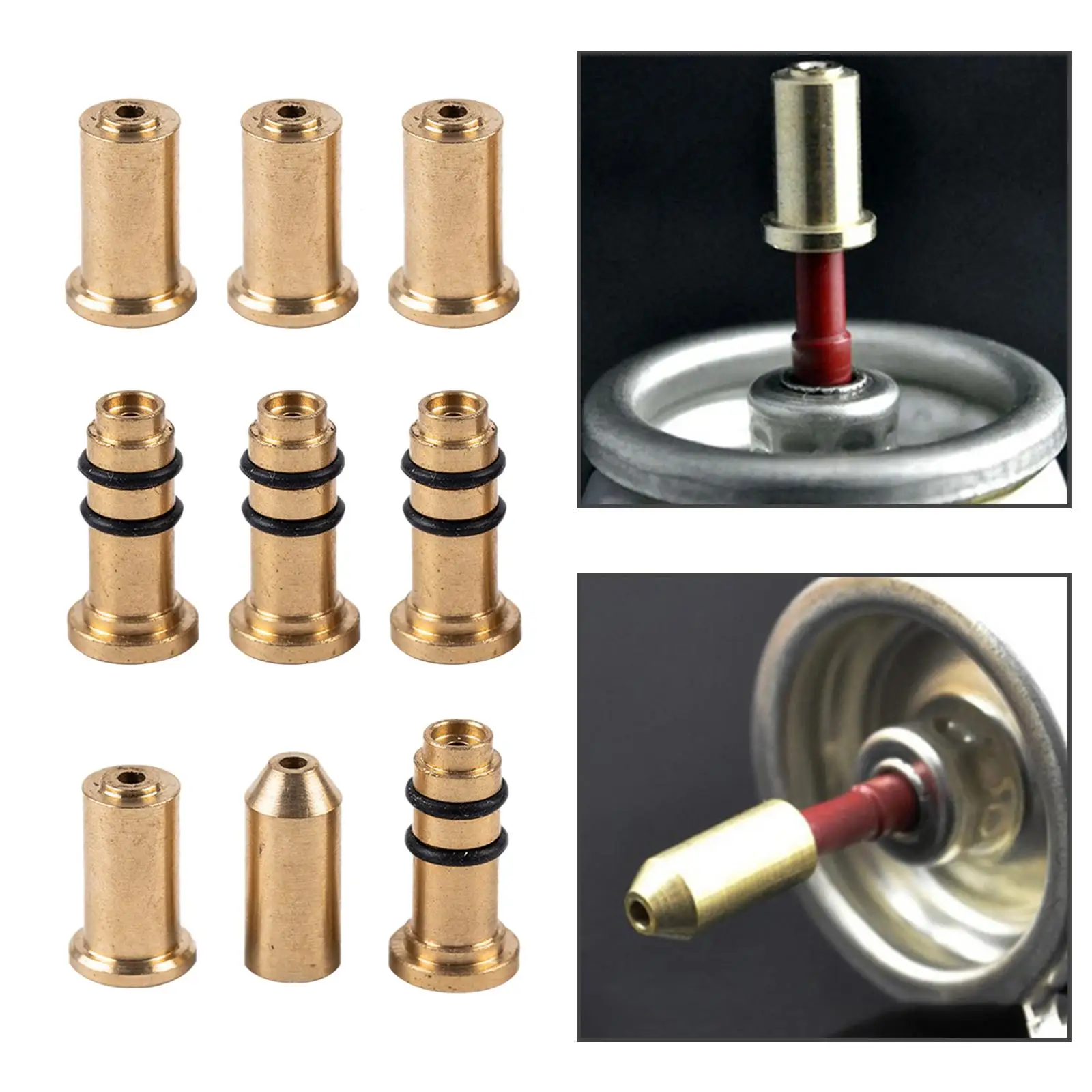 3-Pieces-Butane-Filling-Adapter-Gas-Refill-Adapter-Camping-Professional ...