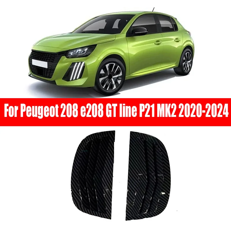 Car-Rear-Louver-Window-Side-Shutter-Cover-Trim-Sticker-For-Peugeot-208 ...