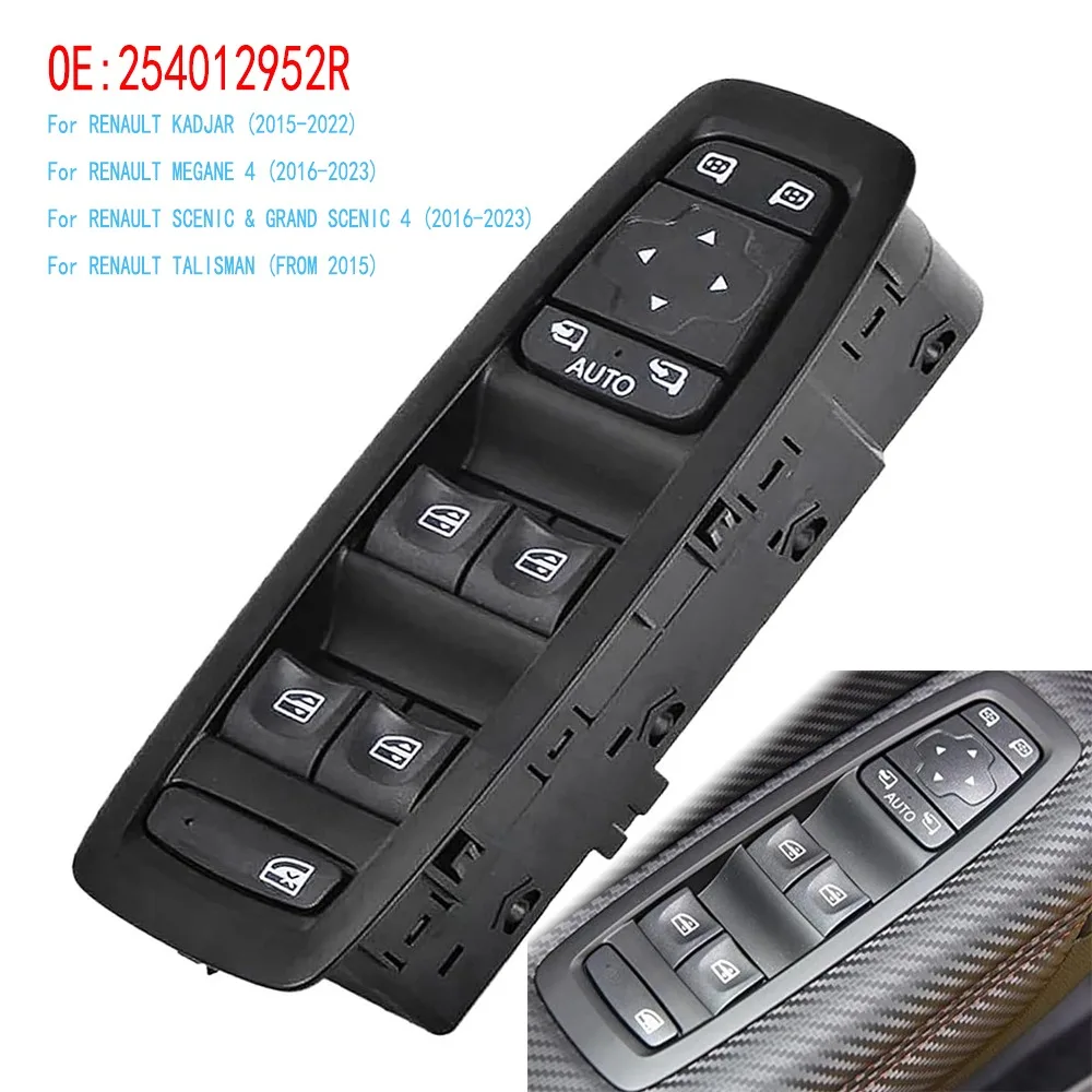 Electric Power Window Control Switch Lifter Button For Renault Kadjar ...