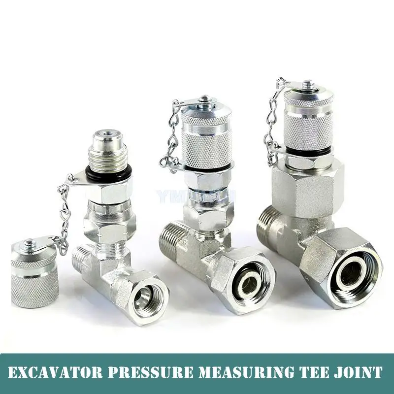 Excavator-pressure-measuring-tee-joint-distribution-valve-walking ...
