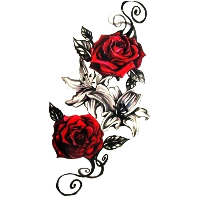 Victorian Rose Tattoo