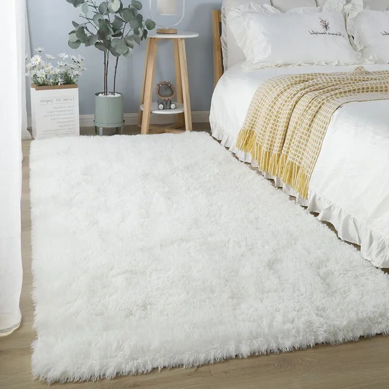 Furry-Soft-Carpet-White-Plush-Girl-Bedroom-Rugs-Pink-Modern-Living-Room ...