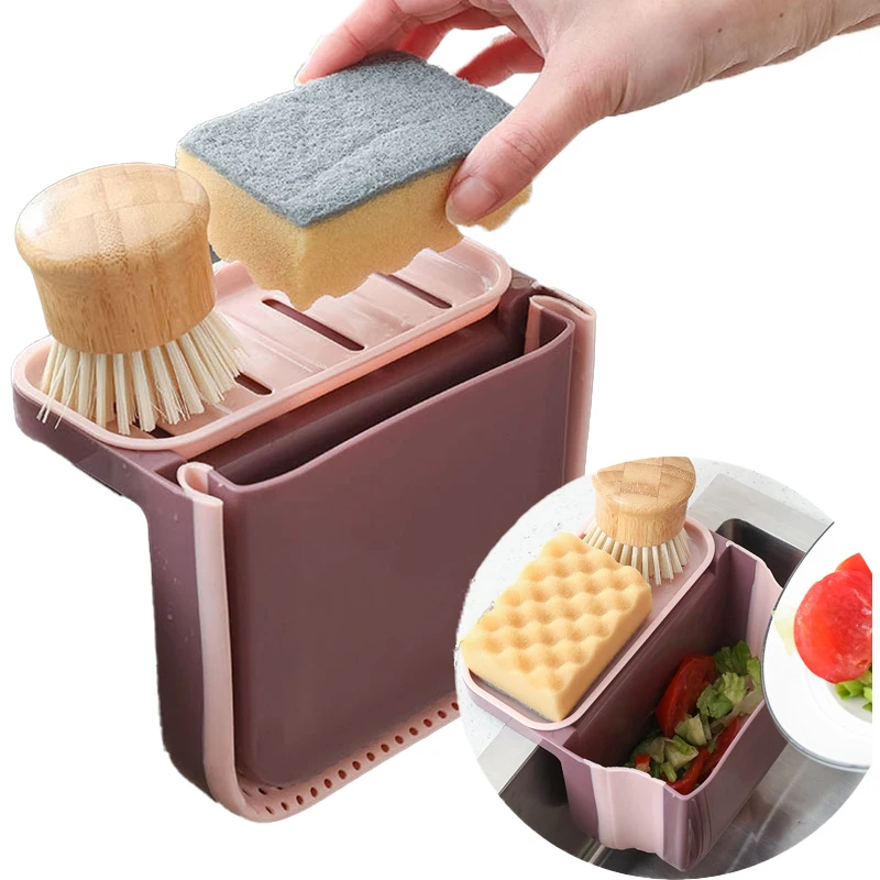 Foldable Sink Strainer Kitchen Leftover Filter Vegetable Fruit Drainer ...