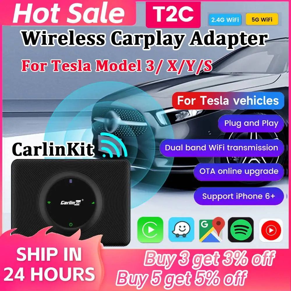 Carlinkit llave electrónica para coche modelo Tesla, accesorio de ...