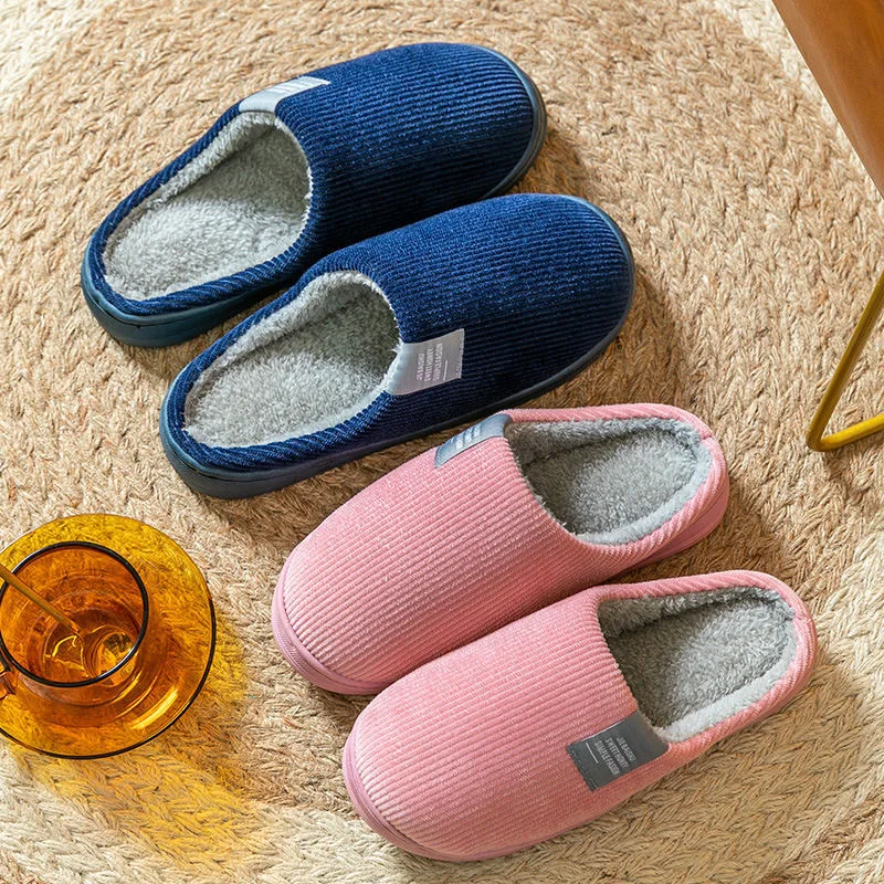 Men-s-Slippers-Women-s-Cotton-Slippers-Shoes-Home-Color-Matching-Non ...