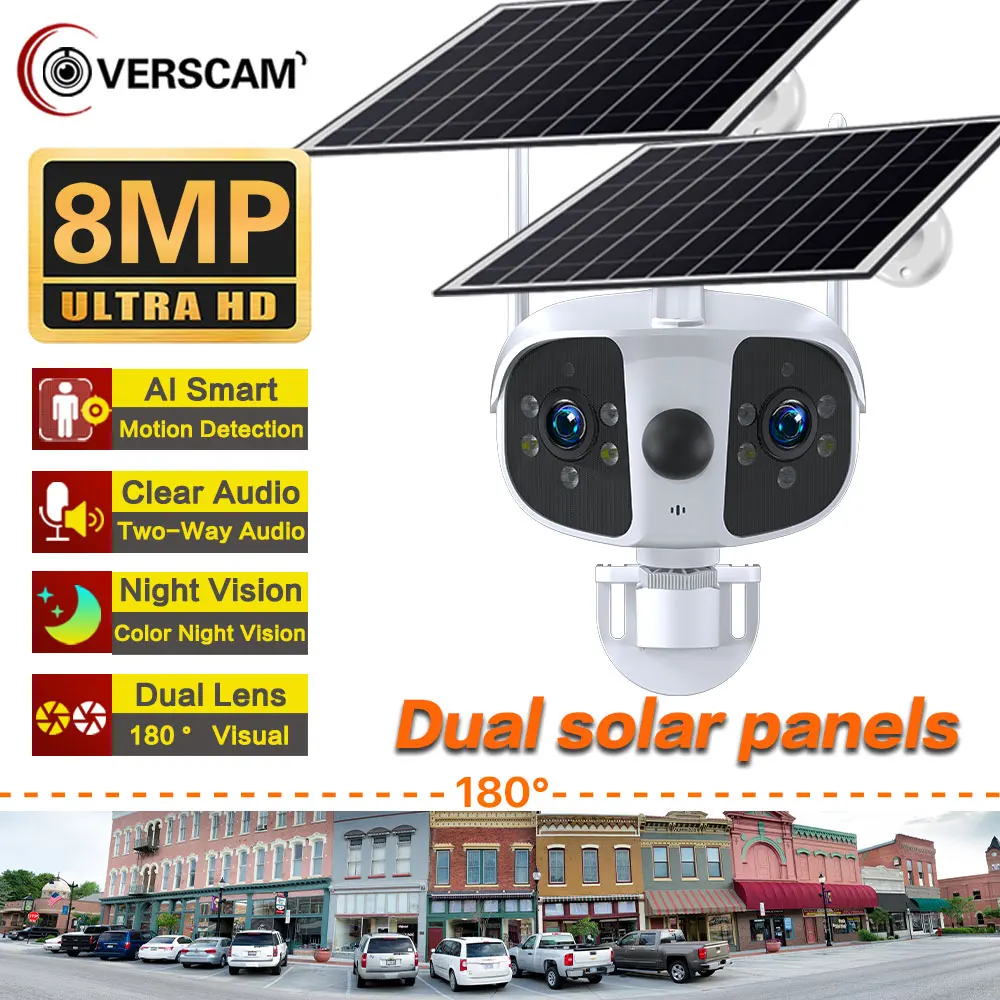 8MP-Dual-Lens-Dual-Solar-Panel-Camera-180-Wide-Angle-4K-WIFI-Wireless ...
