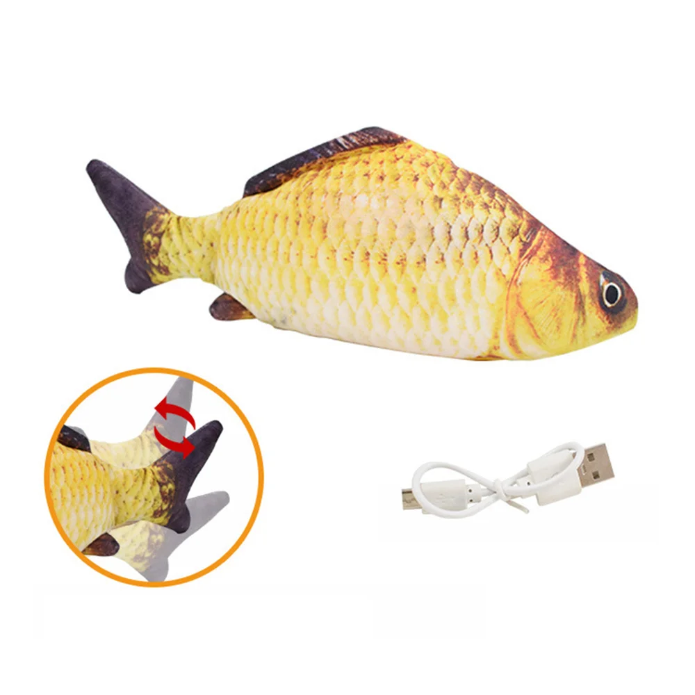 Electric-Fish-Cat-USB-Toy-Singing-and-Talking-Simulation-Jumping-Fish ...