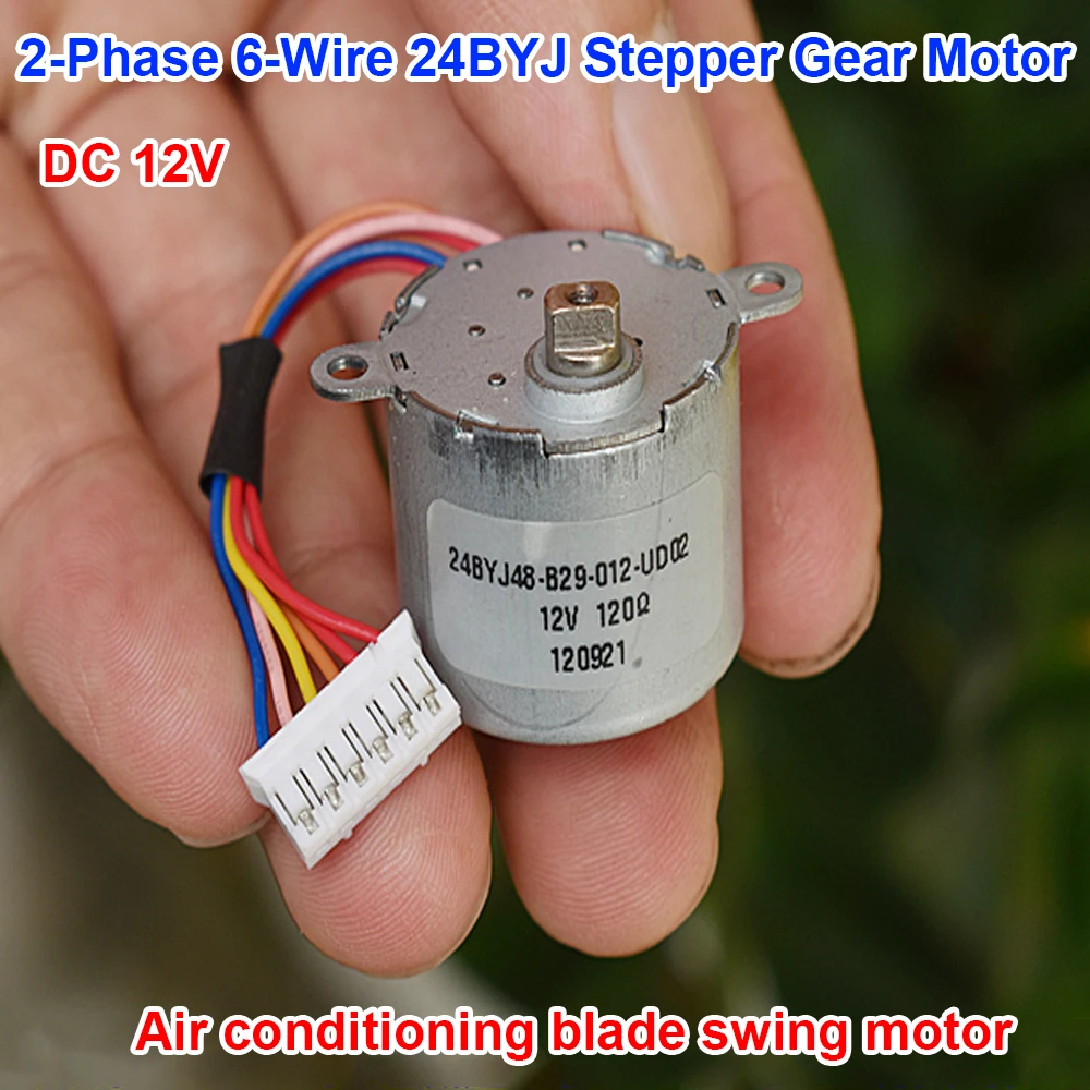 2-Phase-6-Wire-Stepper-Motor-Micro-24BYJ-Stepper-Reducer-Motor-DC12V ...