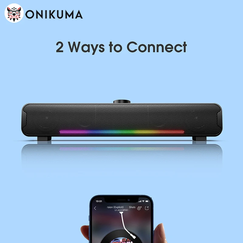 ONIKUMA-L16-Powerful-Bluetooth-compatible-Sound-Box-with-RGB-Backlit-Portable-Speaker-for-TV-PC ...