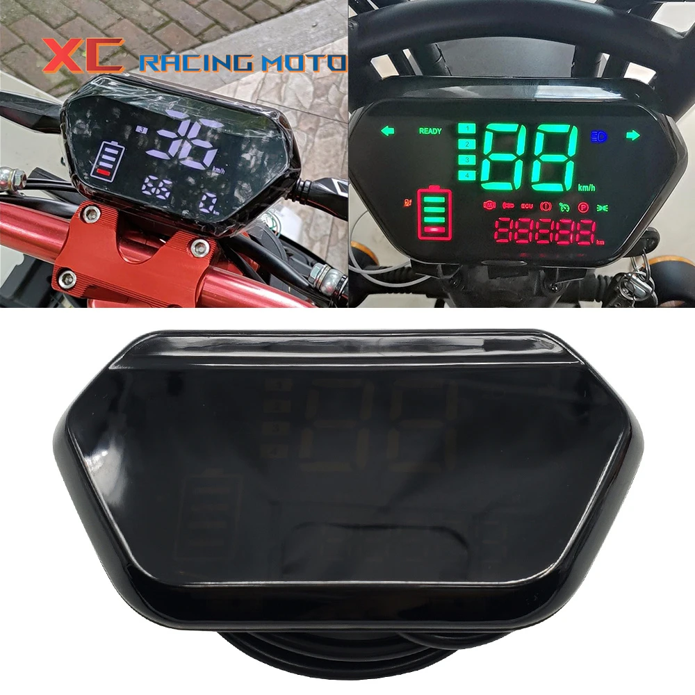Motorcycle Speedometer Digital 72v Electric - Digital Speed Meter 48v ...