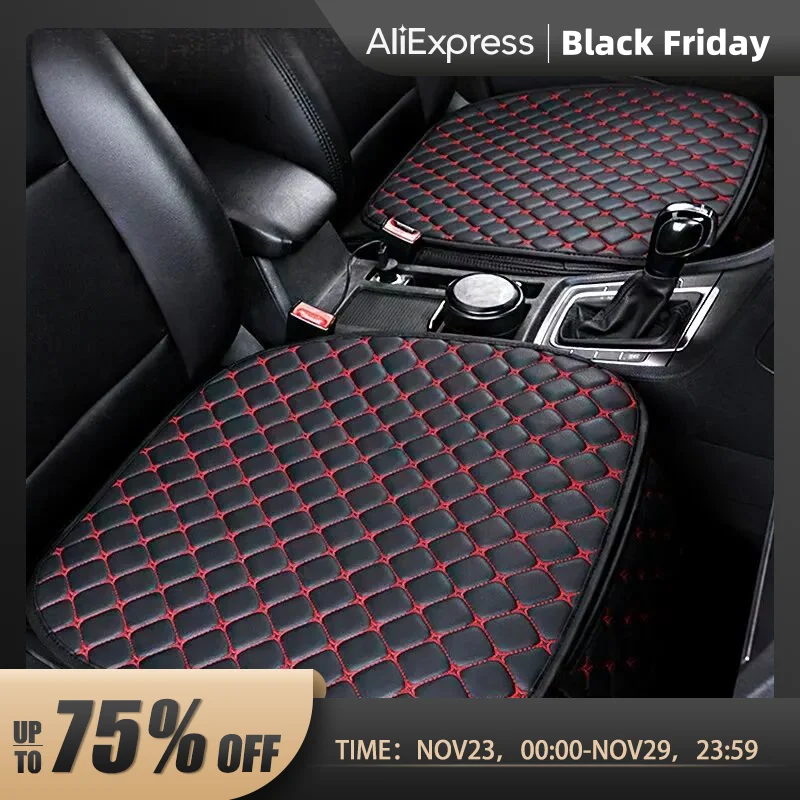 Four-Season-Anti-Slip-Car-Seat-Cover-PU-Leather-Seat-Cushion-Universal ...