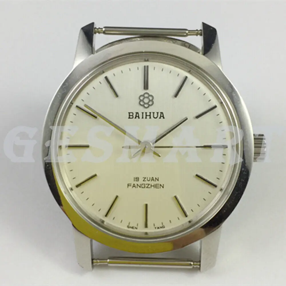 New-37mm-China-Baihua-Manual-Mechanical-Watch-19-Jews-Silver-Shock ...