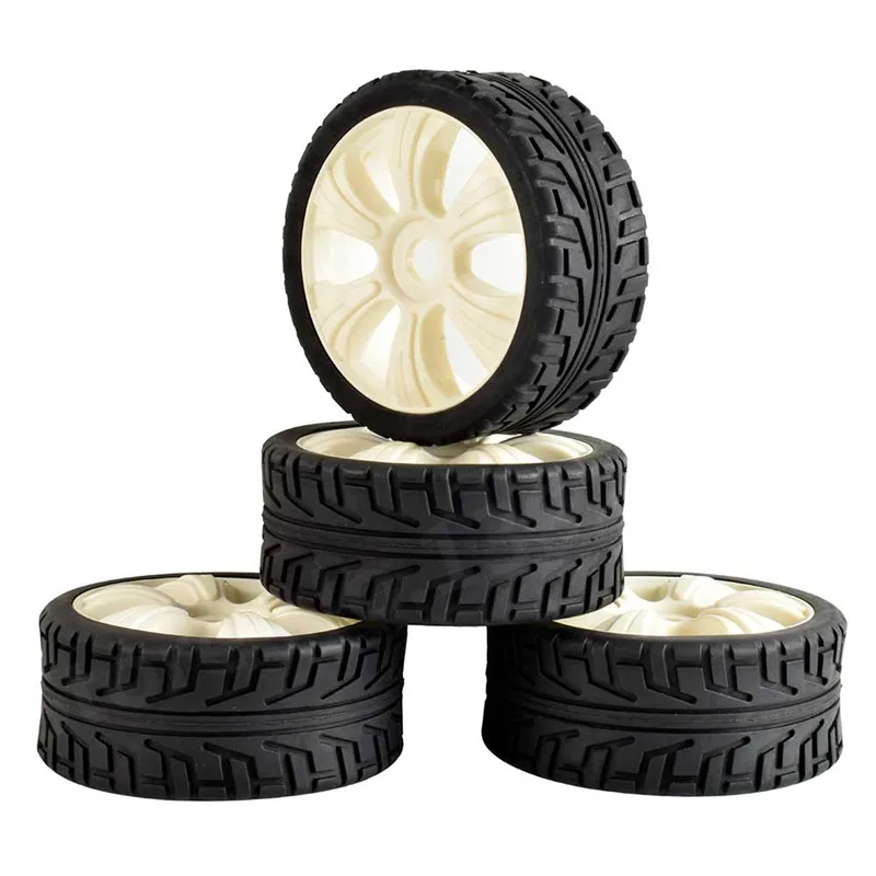 2Pcs-RC-Buggy-Tire-HSP-100mm-43mm-Hexagon-Adapter-17mm-1-8-Nitro-Power ...