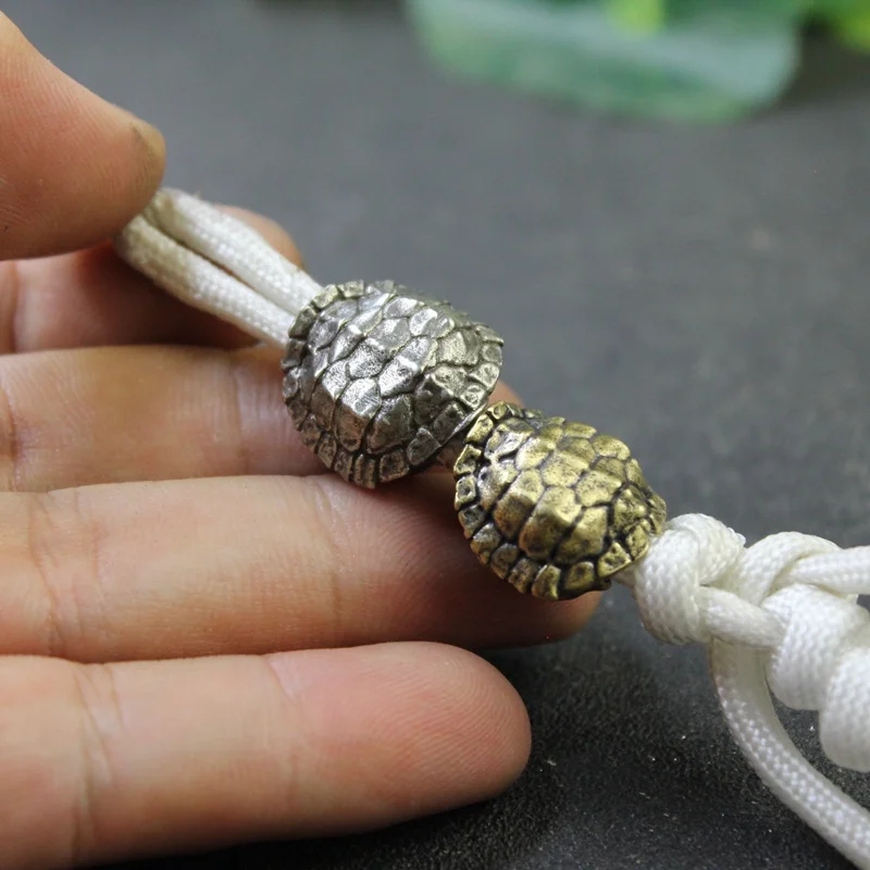 Copper Longevity Turtle Shell Lettering Knife Beads Woven Paracord ...