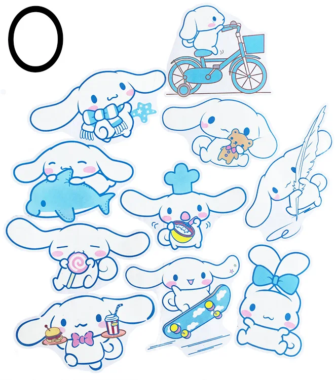 Sevimli Cinnamoroll Sticker Anime hayvan araba buzdolabı bilgisayar cep ...