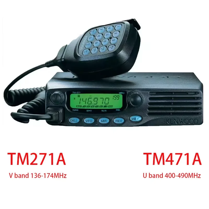 Kenwood-TM271A-TM471A-r-dio-de-carro-de-alta-pot-ncia-walkie-talkie-65W ...