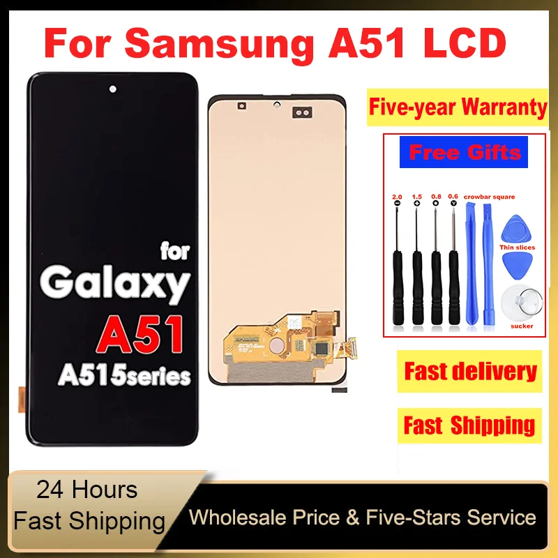 6.5"New LCD Display For Samsung Galaxy A51 A515 LCD Touch Screen ...