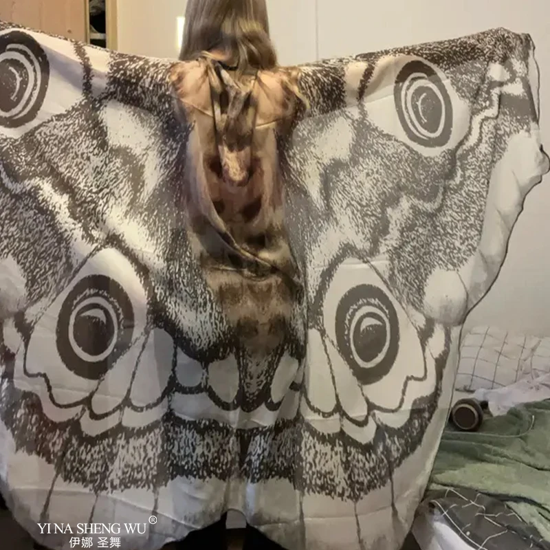 Moth Wings Butterfly Wings Shawl Costume with Headband Mask Set ...