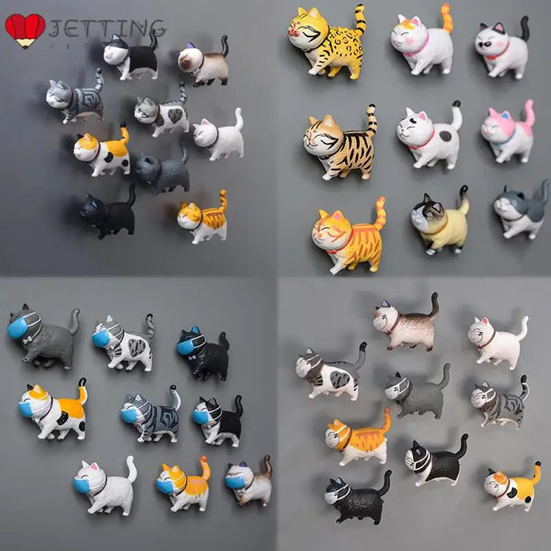 1pc Fridge Magnet Mini Cat Magnetic Wall Mount Keys Hanging Hook Fridge ...
