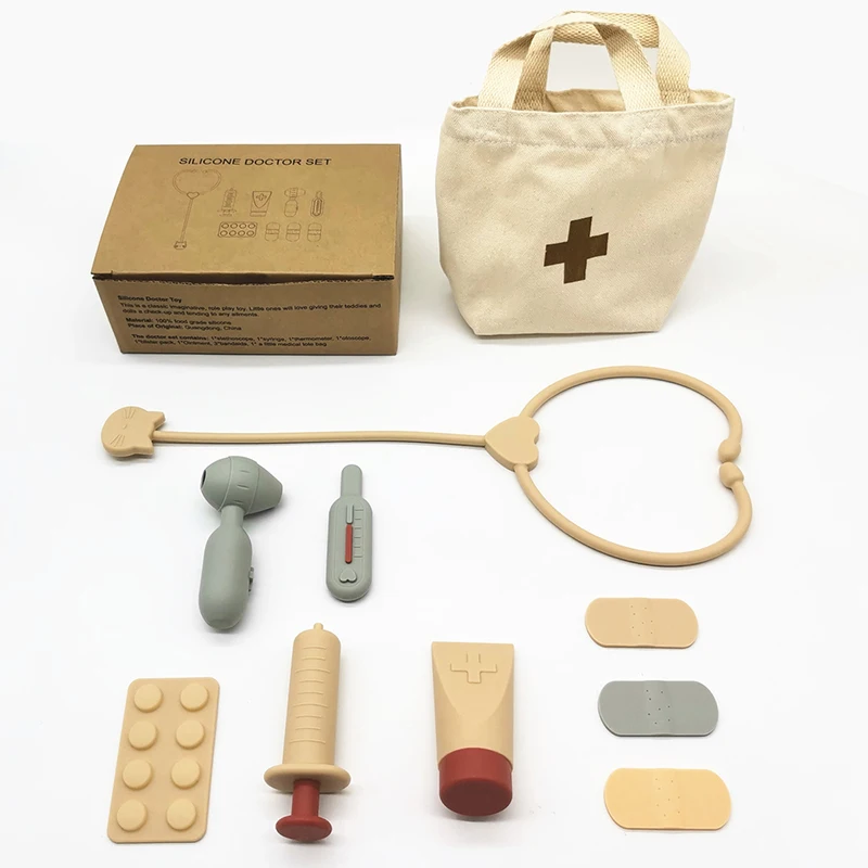 Silicone Pretend Doctor and Nurse Play Set Food Grade Silicone Doctor ...