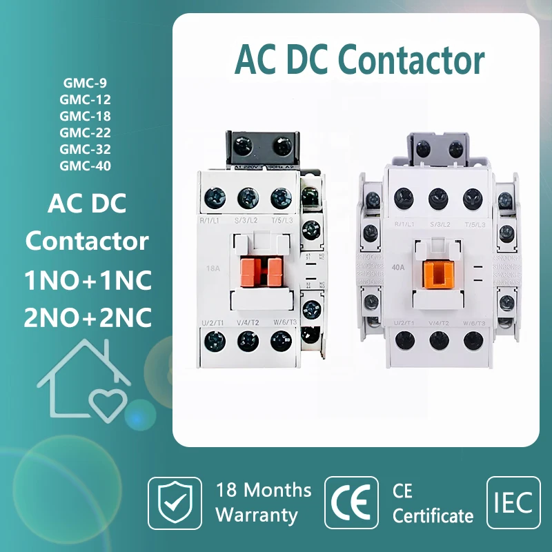 AC-DC-Contactor-3Pole-9A-12A-18A-22A-24V-Electrical-Electro-Magnetic ...