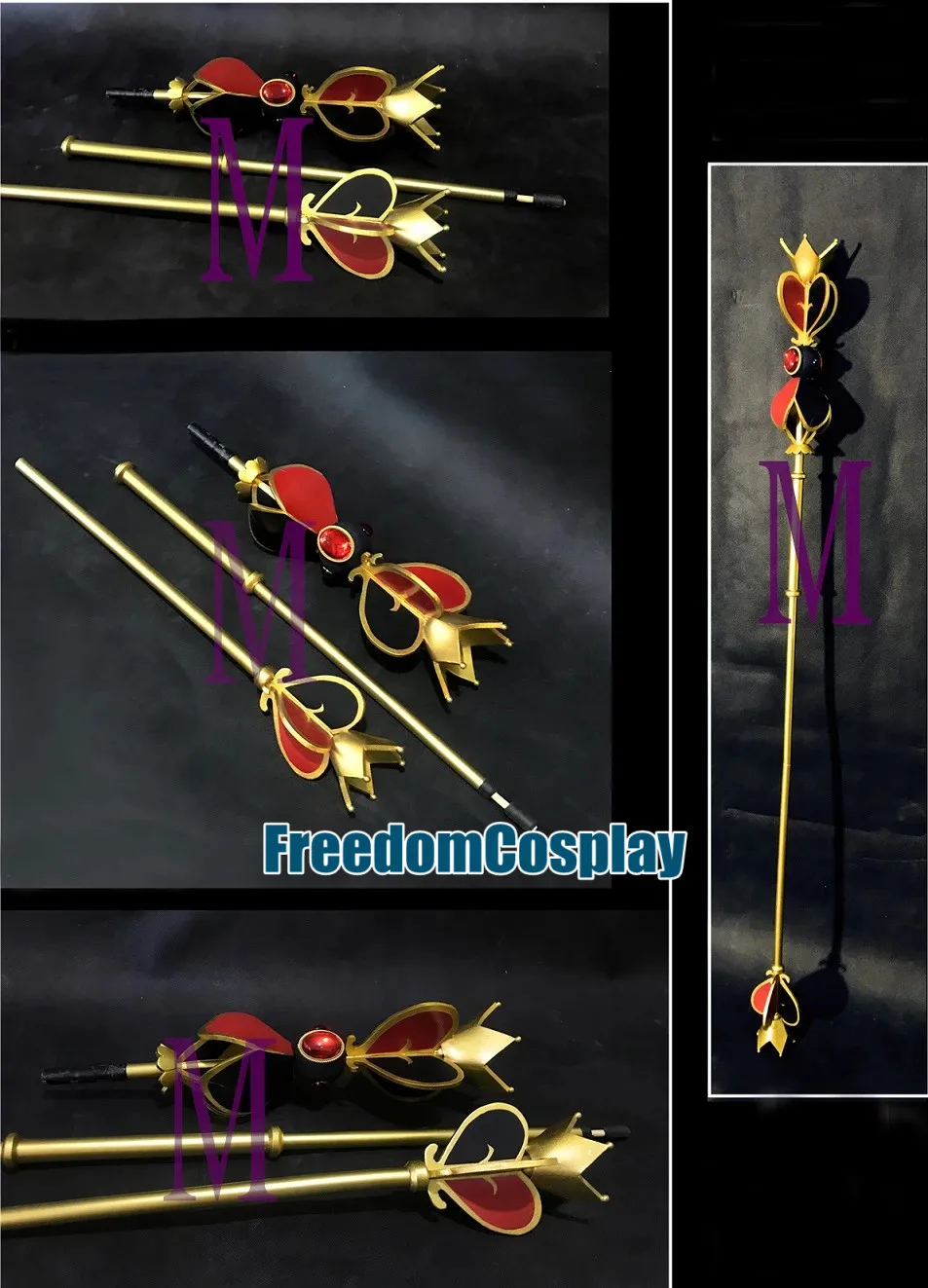 Twisted Wonderland Riddle Rosehearts Cosplay Staff Prop - AliExpress ...