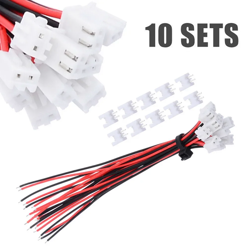 10Set-Connector-Plug-With-Wire-2-Pin-Mini-Micro-JST-XH-2-54mm-24AWG ...