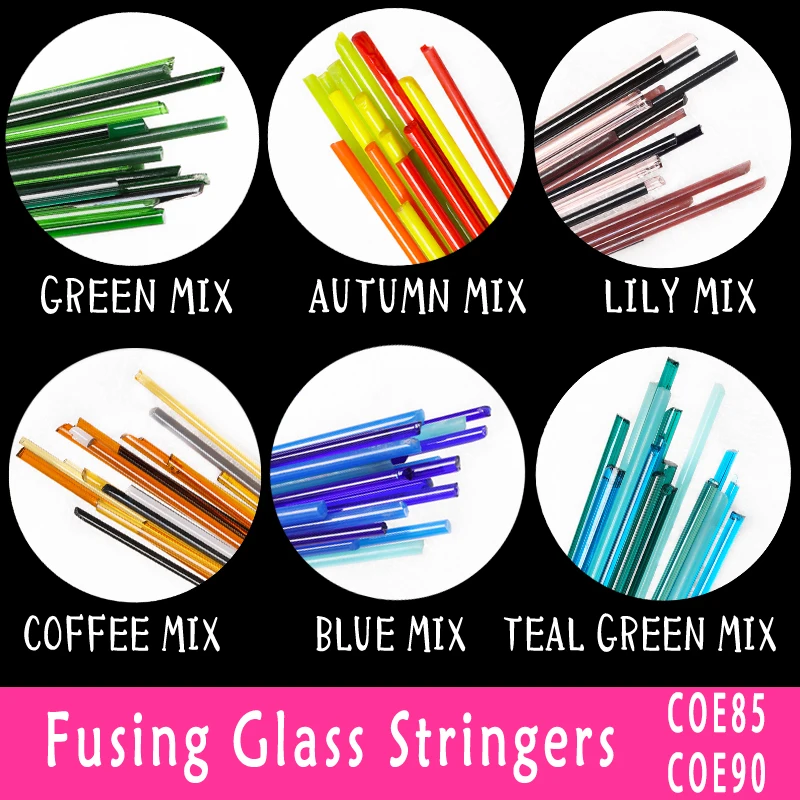 500g-3-5mm-Fusing-Glass-Sticks-Glass-Stringer-COE85-COE90-Lampworks ...