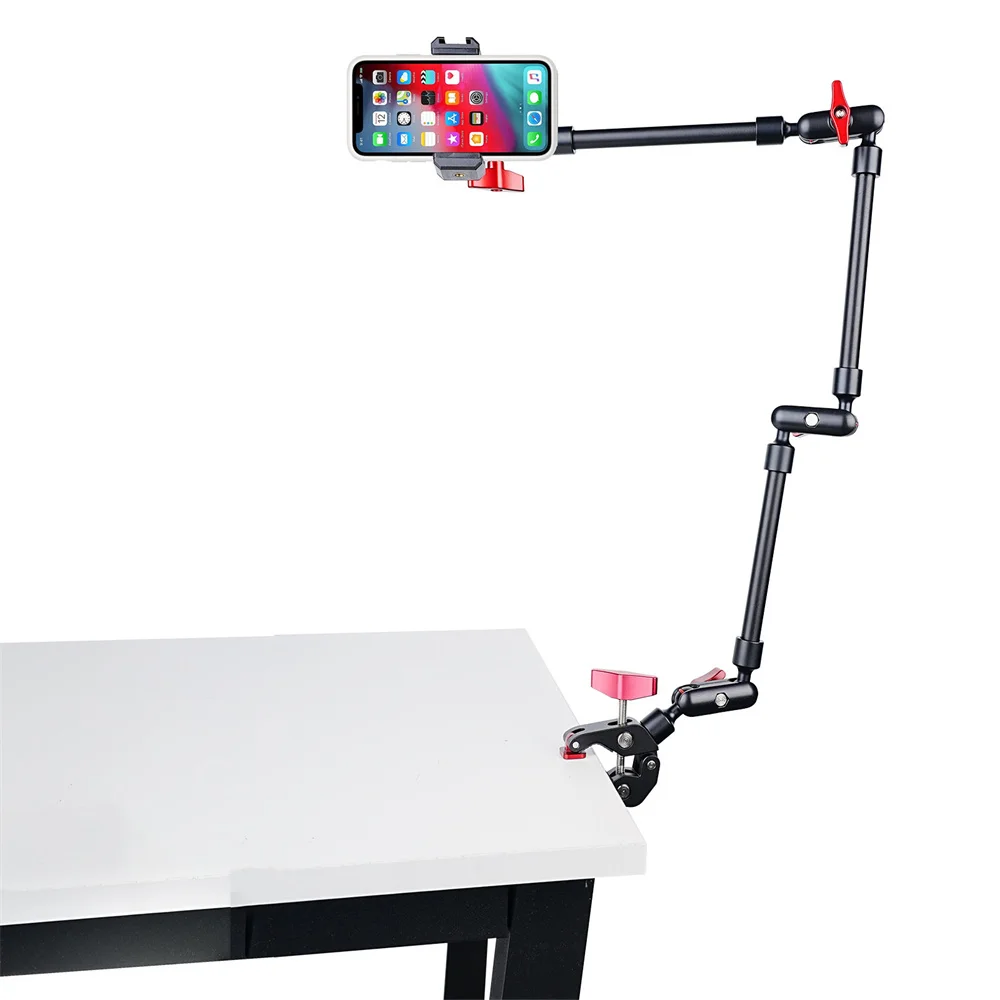 Magic-Arm-super-clamp-Top-Camera-Magic-Arm-with-Phone-Clip-Super-Clamp ...
