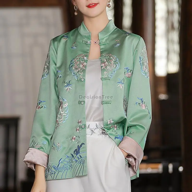 cheongsam-top-coat-silk-qipao-jacket-chinese-style-tang-siut-costume ...