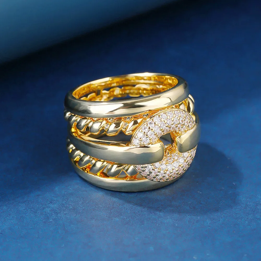 JEWEL-Fashion-Vintage-Multilayer-Lady-s-Rings-Daily-Wear-Cubic-Zirconia ...