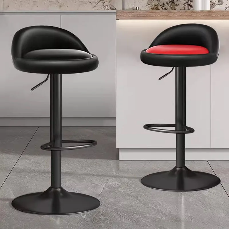 Kitchen-Luxury-Bar-Stools-Accent-Nordic-High-Metal-Adjustable-Tall ...
