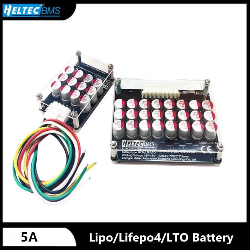 5A Active Balancer/Active Equalizer Capacitor Board 4S 8S 16S Li-ion Lifepo4 LTO Lithium Battery ...
