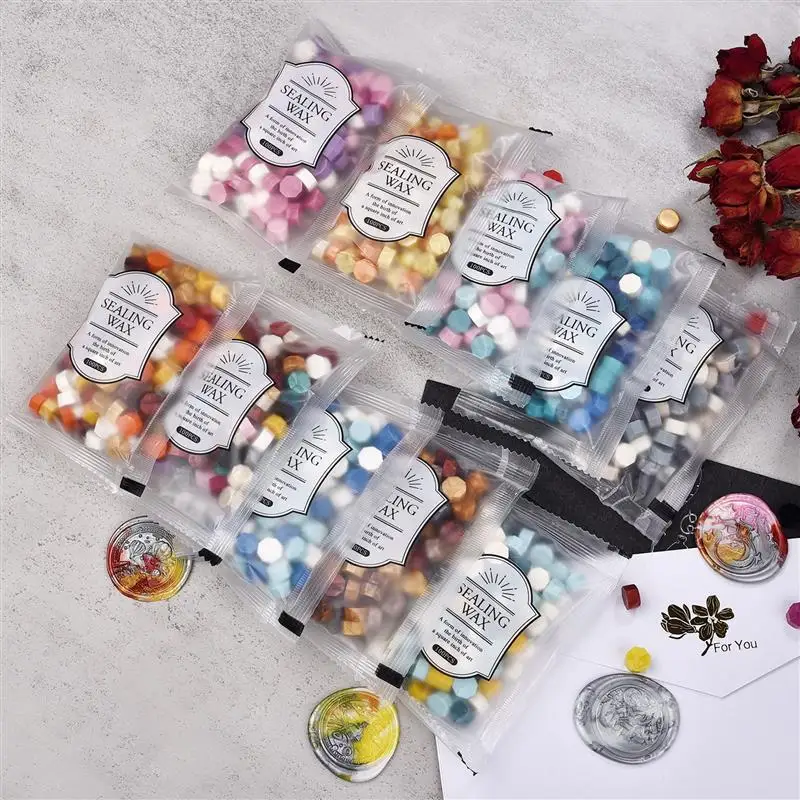 100-Pcs-Fire-Lacquer-Seal-Wax-Particles-Invitation-Envelope-Wedding ...