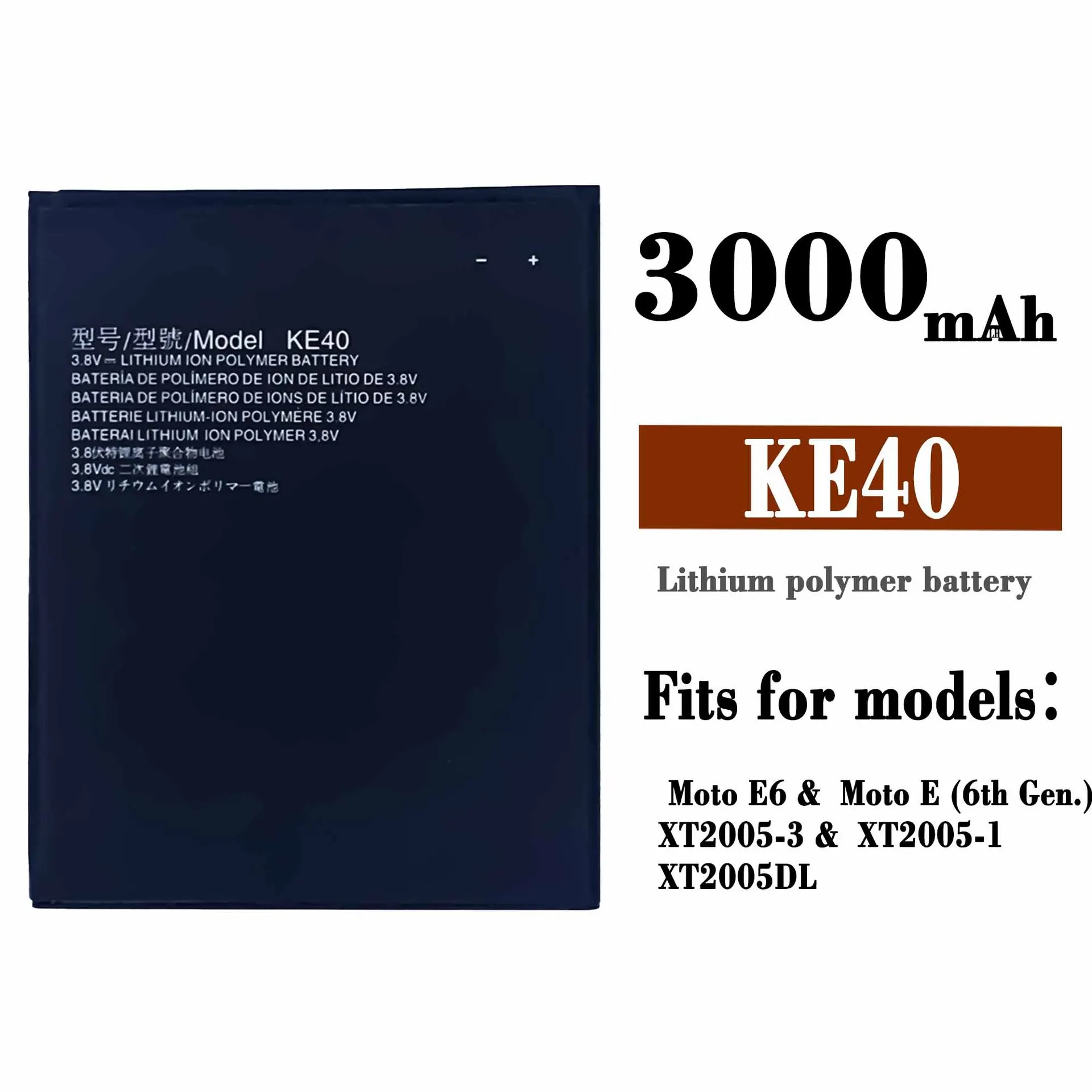 New-High-Quality-KE40-Replacement-Battery-For-MOTOROLA-Moto-E6-Moto-E ...