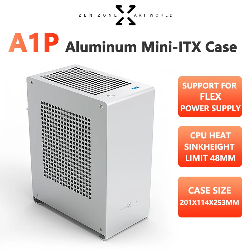 ZZAW-A1P-MINI-ITX-Computer-Case-All-Aluminum-Desktop-Office-Small ...