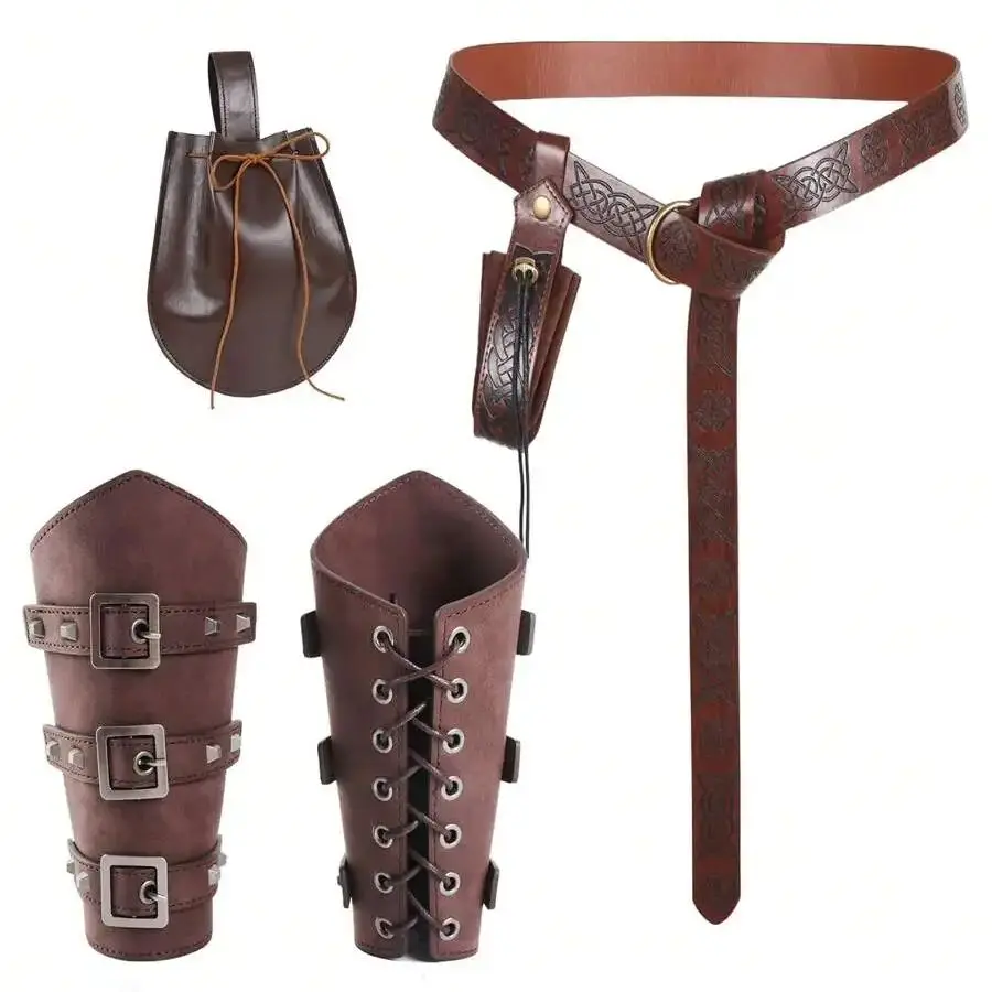 5-pack Medieval Retro Renaissance Knight Belt Wrist Guards And Arm ...
