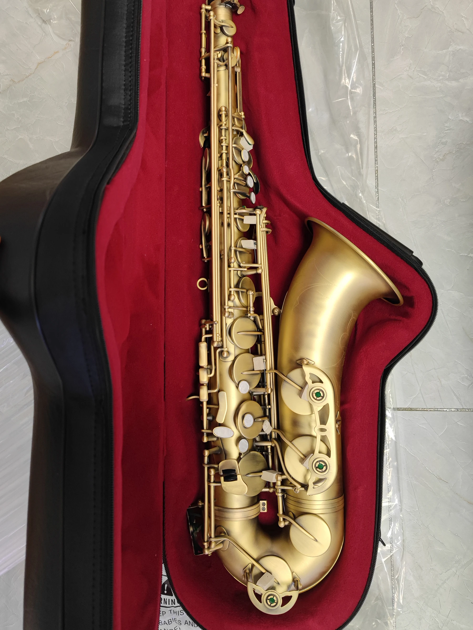 Saxof-n-tenor-profesional-Bb-instrumento-de-jazz-Saxo-Tenor-cobre ...