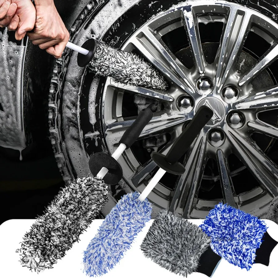 Car Wash Microfiber Wheels Brush Non-Slip Ultra Soft Car Cleaning ...