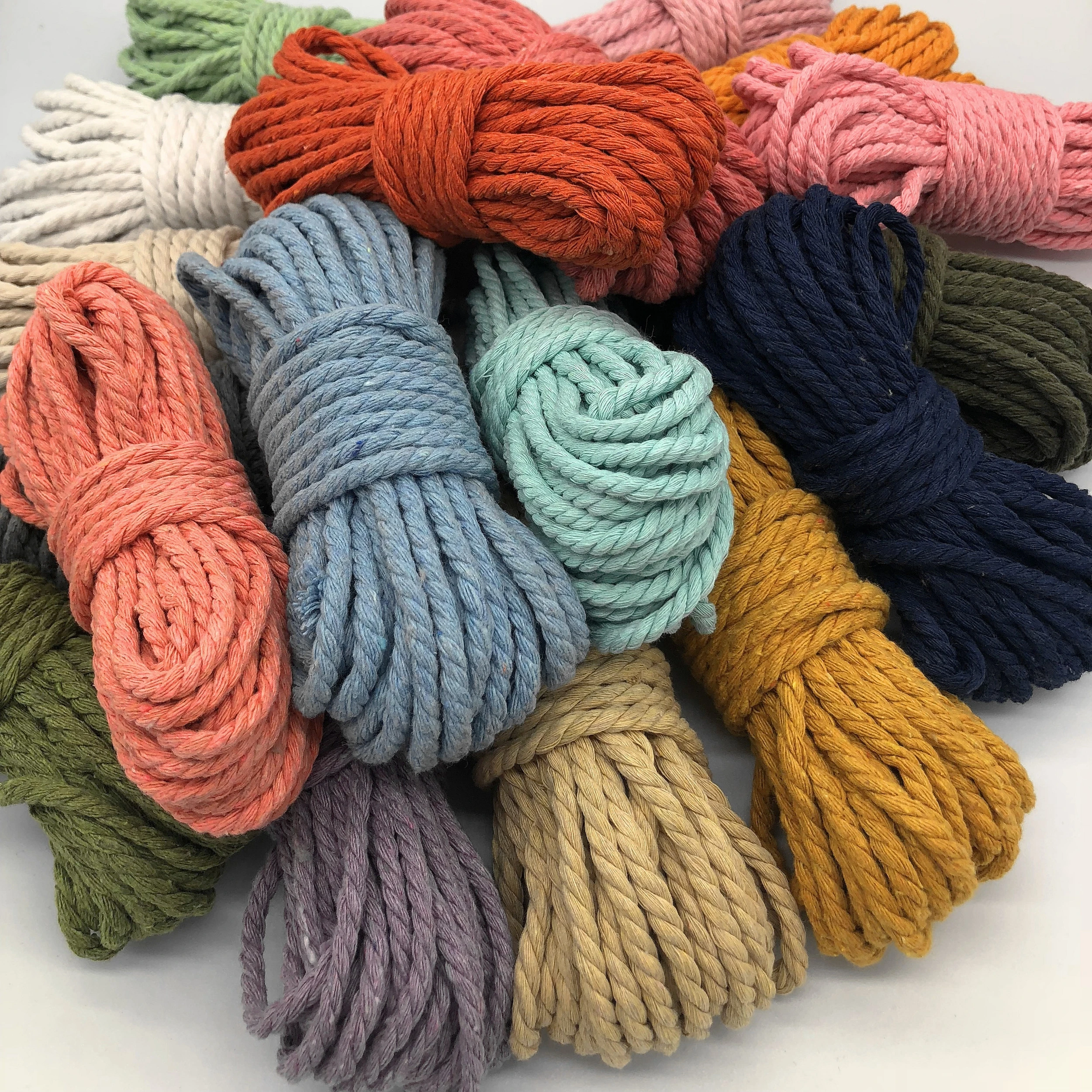 Multicolour-5mm-5-Yards-Macaroon-Cotton-Rope-Macrame-Colorful-Thread ...