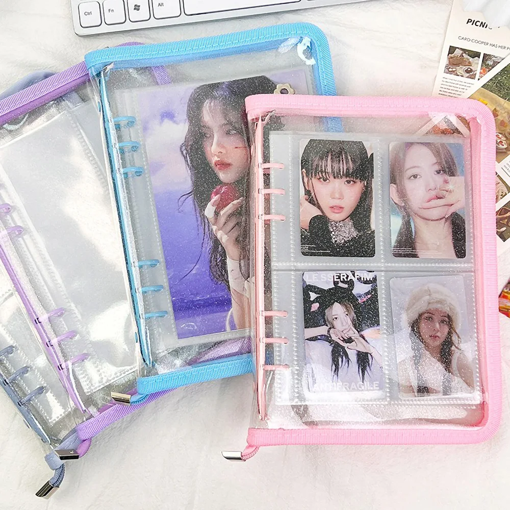 A5 Kpop Photocard Binder Album with Loose Leaf Refill Pages Clear ...