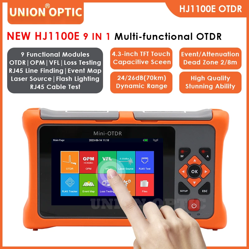 Mini-OTDR-Active-Live-ptica-Fibra-Reflet-metro-Touch-Screen-VFL-OLS-OPM ...